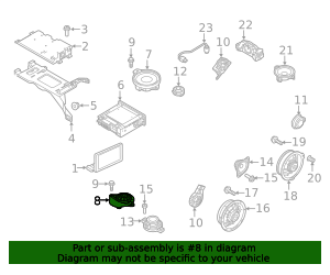 2017-2024 Audi Speaker 8W0-035-416-D | AutoNationParts.com