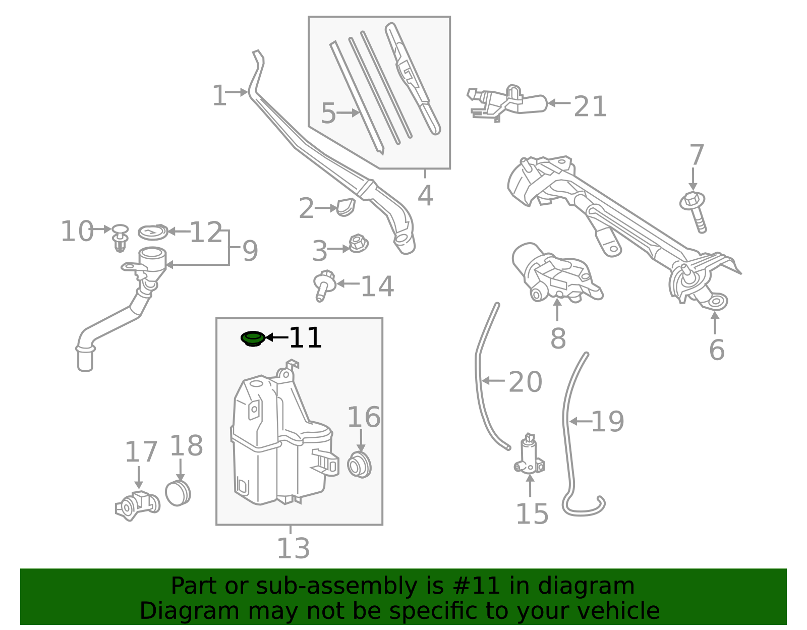 Genuine Toyota Washer Reservoir Packing part# 85336-30160 for 1994-2025 ...