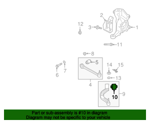 54584-J5000 - Lower Control Arm Bushing 2018-2023 Kia Stinger | Kia ...