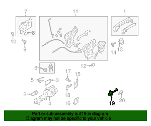 2013-2020 Subaru BRZ Door Check 61124CA001 | OEM Parts Online