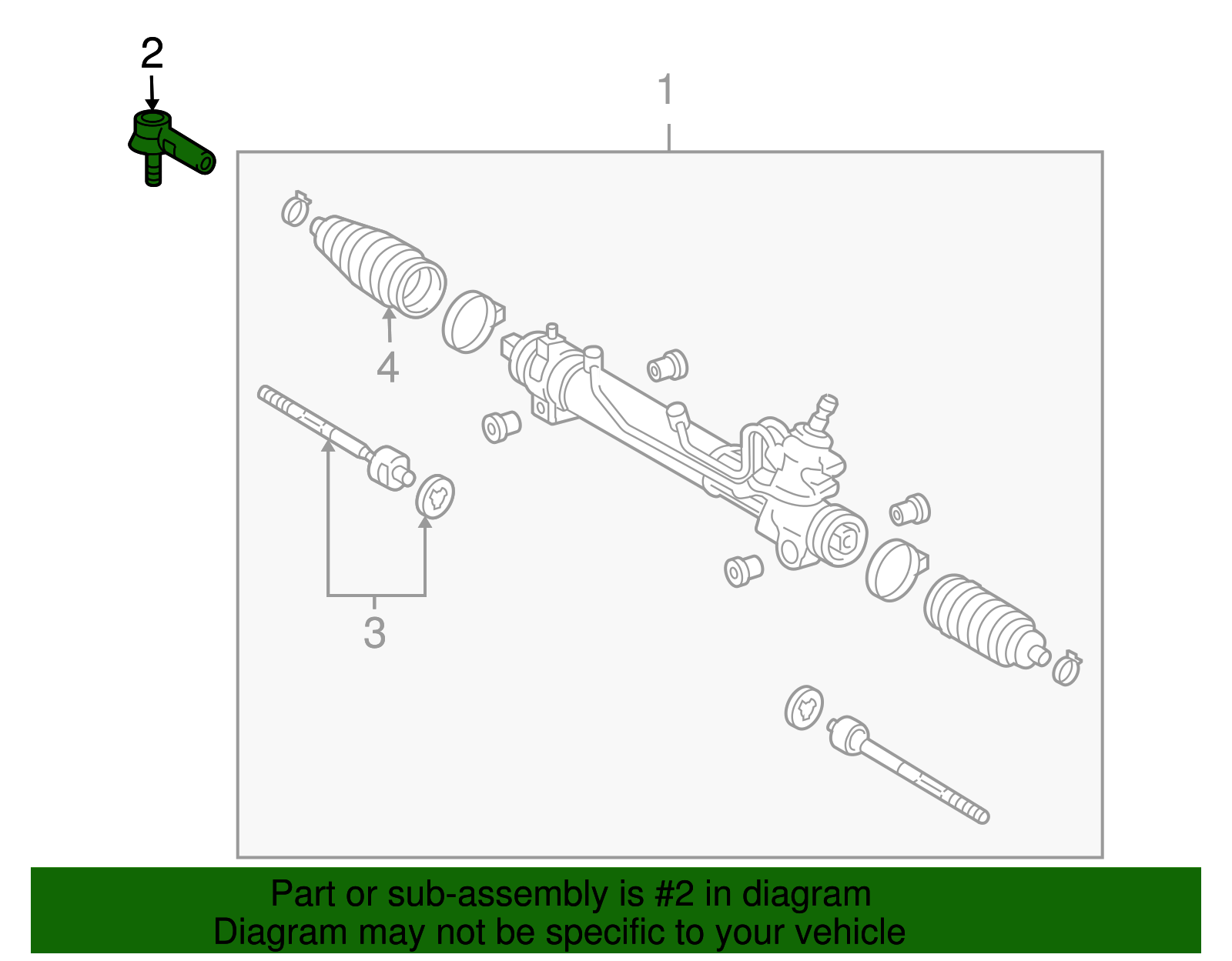 Genuine Toyota Steering Tie Rod End (Left) part# 45470-09030 for 2003 ...