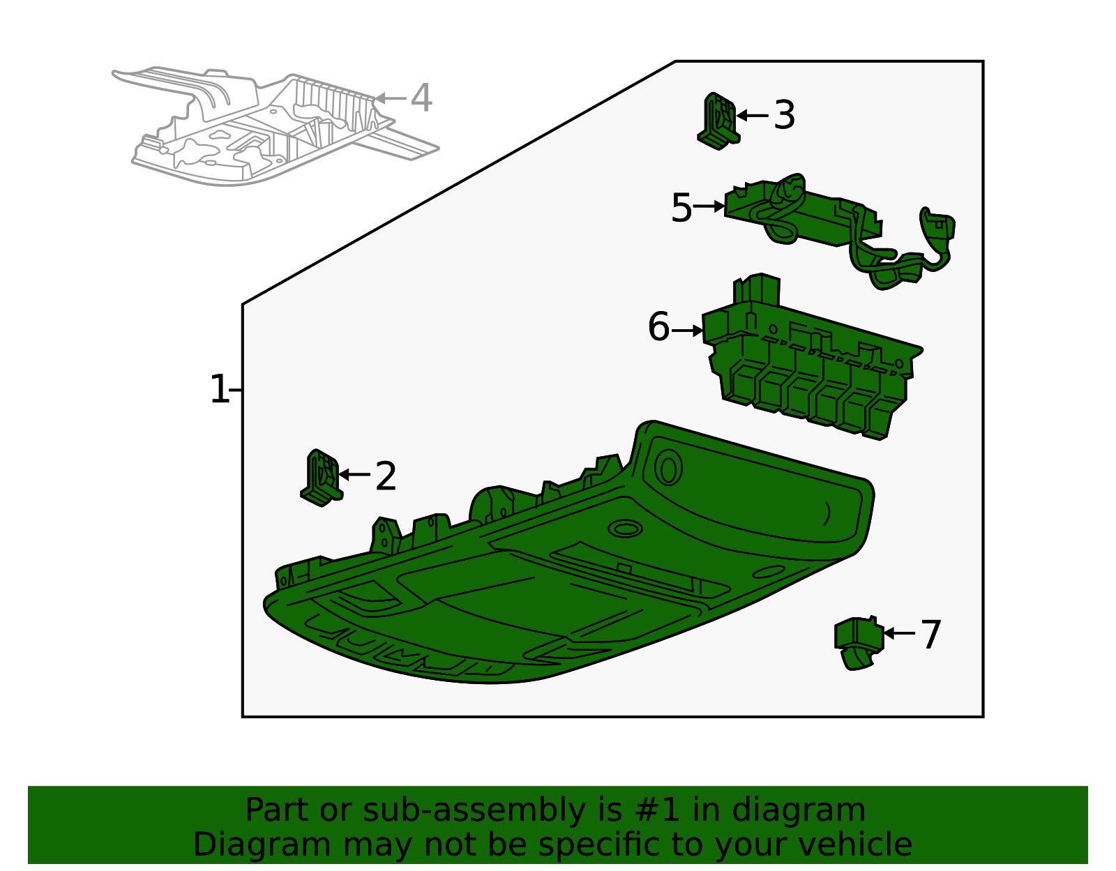 2017-2022 Ford | Overhead Console | HC3Z-28519A58-LCJ | Walls' Ford Parts