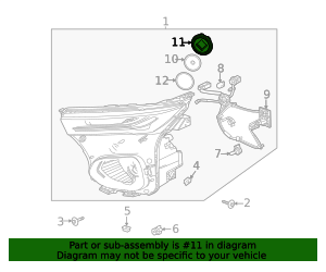 2020-2024 GM Headlamp Bulb Access Cover 42751833 GM | GMPartsDirect.com