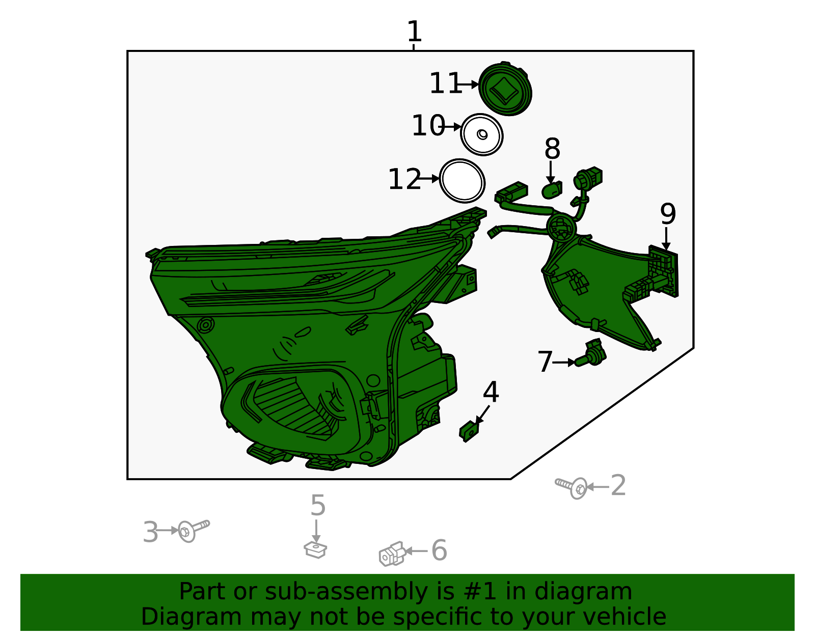 2021-2023 Chevrolet Trailblazer Driver Side Headlamp (Replaces 42794040 ...