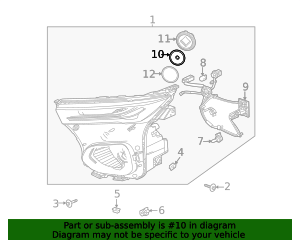 2020-2022 GM Lamp Cover Retainer 42748428 | GMPartsDirect.com