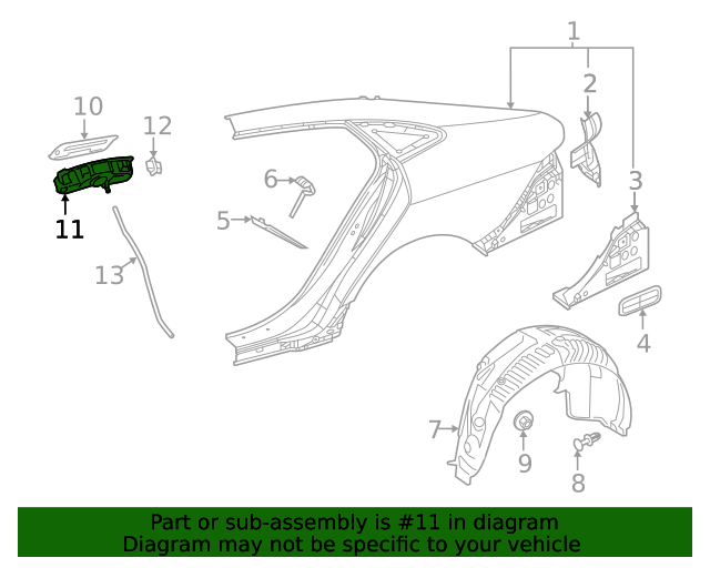 290-630-49-00 - Fuel Filler Housing 2019-2023 Mercedes-Benz ...