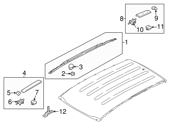 2020-2021 Kia Sportage Roof Rack - Driver's Side (LH) 87270-D9010 ...