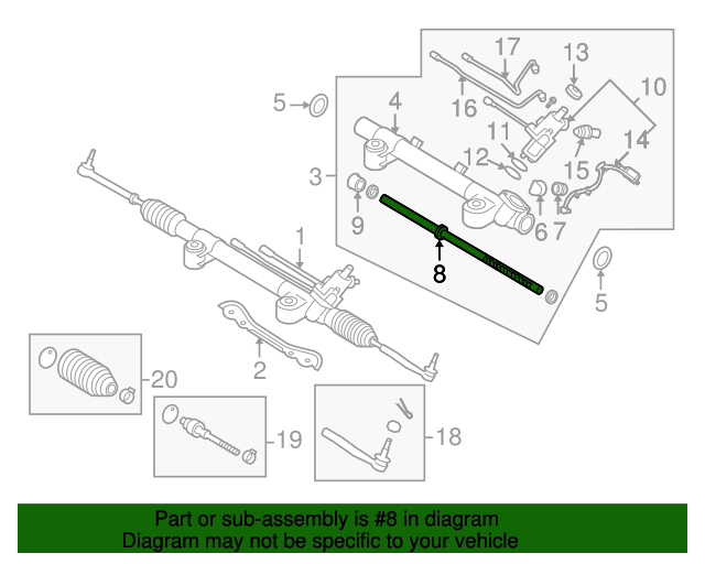 2009-2017 Infiniti Rack 49271-1CA0A | Discount Infiniti Parts