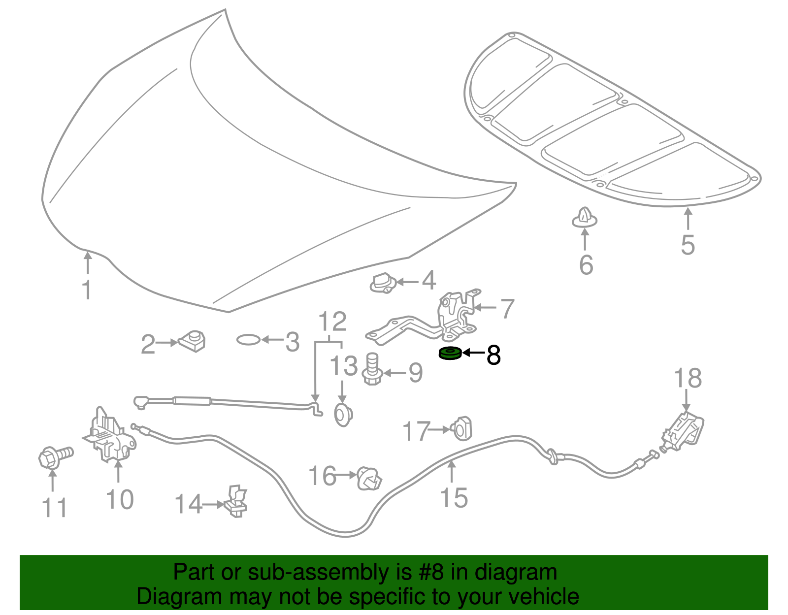 Hinge Pad - 2006-2024 Toyota (53497-42010) | Kendall Toyota