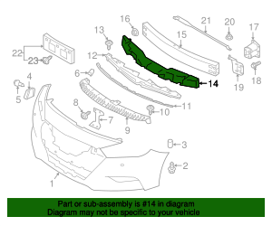62090-4RA0A - Absorber 2016-2018 Nissan Maxima | Nissan Parts ...