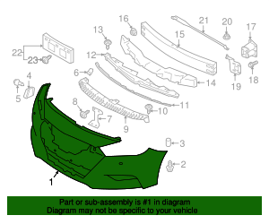 2016-2018 Nissan Maxima Bumper Cover 62022-4RA0H | Nissan Parts Plus
