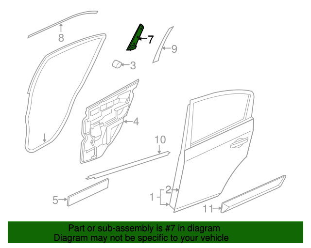 822D3-ZJ60A - Channel Cover - 2007-2012 Nissan Sentra | Conicelli ...
