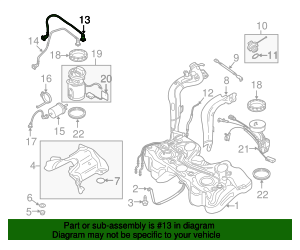 1K0-201-293-E - Feed Line 2008-2015 Audi | Audi OEM Parts