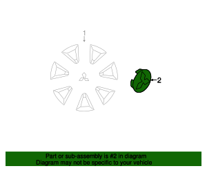 2018-2023 Mitsubishi Center Cap 4252A020 | MitsubishiParts.com