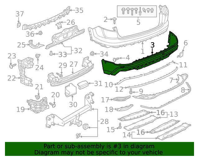 2019-2020 Audi Lower Cover 4M8-807-067-E-GRU | Audi USA Parts