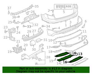 2019-2020 Audi Diffuser 4M8-807-482-1RR | Audi OEM Parts