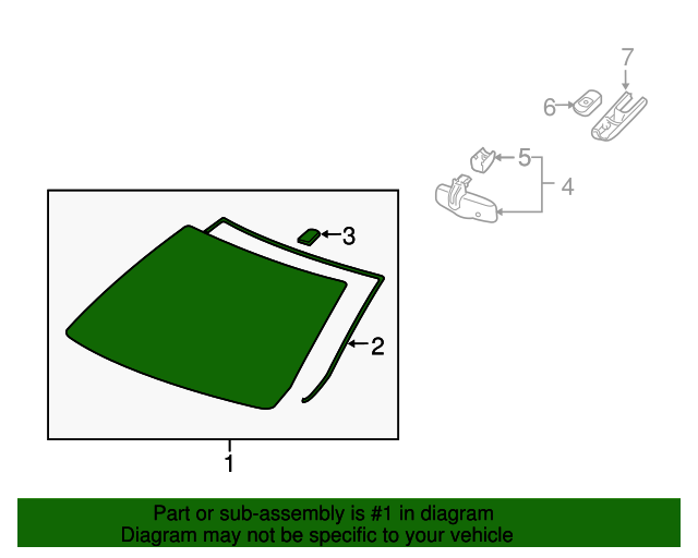 2009-2015 GM Windshield 19353959 | GMPartsDirect.com