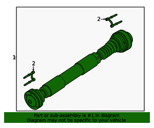 2021-2024 Ford Drive Shaft MB3Z-4A376-U | AutoNationParts.com