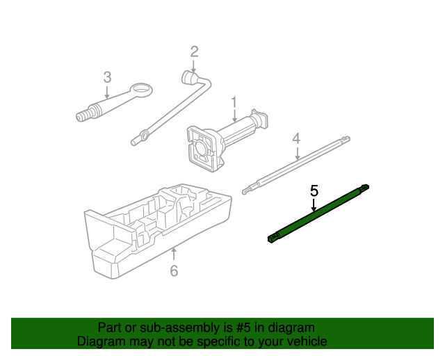 89321-SZA-A01 - Extension, Jack - 2009-2015 Honda Pilot | Genuine Honda ...