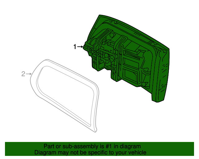 2016-2019 Mercedes-Benz Tail Lamp Assembly 253-906-29-00-64 | MB OEM Parts