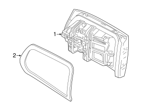 2016-2019 Mercedes-Benz Tail Lamp Assembly 253-906-29-00-64 | MB OEM Parts