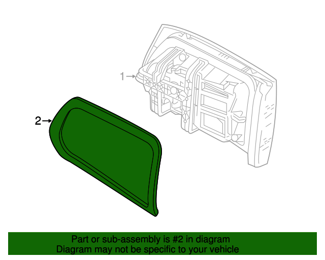 253-826-06-00 - Tail Light Seal 2016-2019 Mercedes-Benz | Mercedes-Benz ...