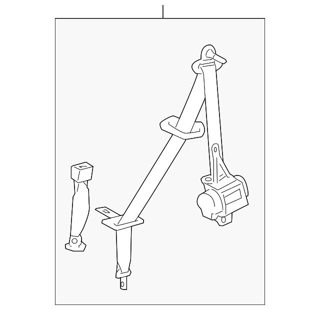 2011-2013 Toyota Highlander Seat Belt Lap And Shoulder Belt 73570-48130 ...