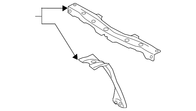 2013-2020 Toyota Upper Tie Bar SU003-07361 | Toyota Parts Center