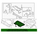 SU003-01383 - Radiator Support Splash Shield - 2013-2020 Toyota ...