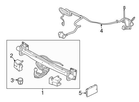 Trailer Hitch Components for 2018 Volvo V90 | Volvo OEM Parts Direct
