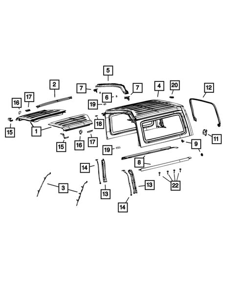 Roof for 2018 Jeep Wrangler | Mopar Online Parts