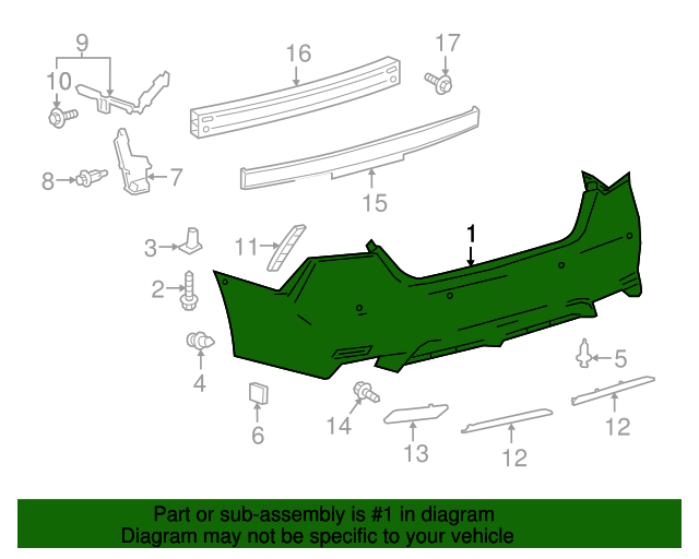 52159-0X932 - Bumper Cover - 2021-2024 Toyota Camry | OEM Genuine ...