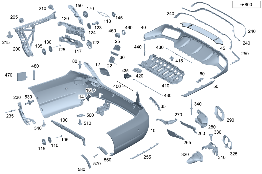 213-885-18-01 - Trim, Bumper 1995-2026 Mercedes-Benz | Mercedes-Benz ...