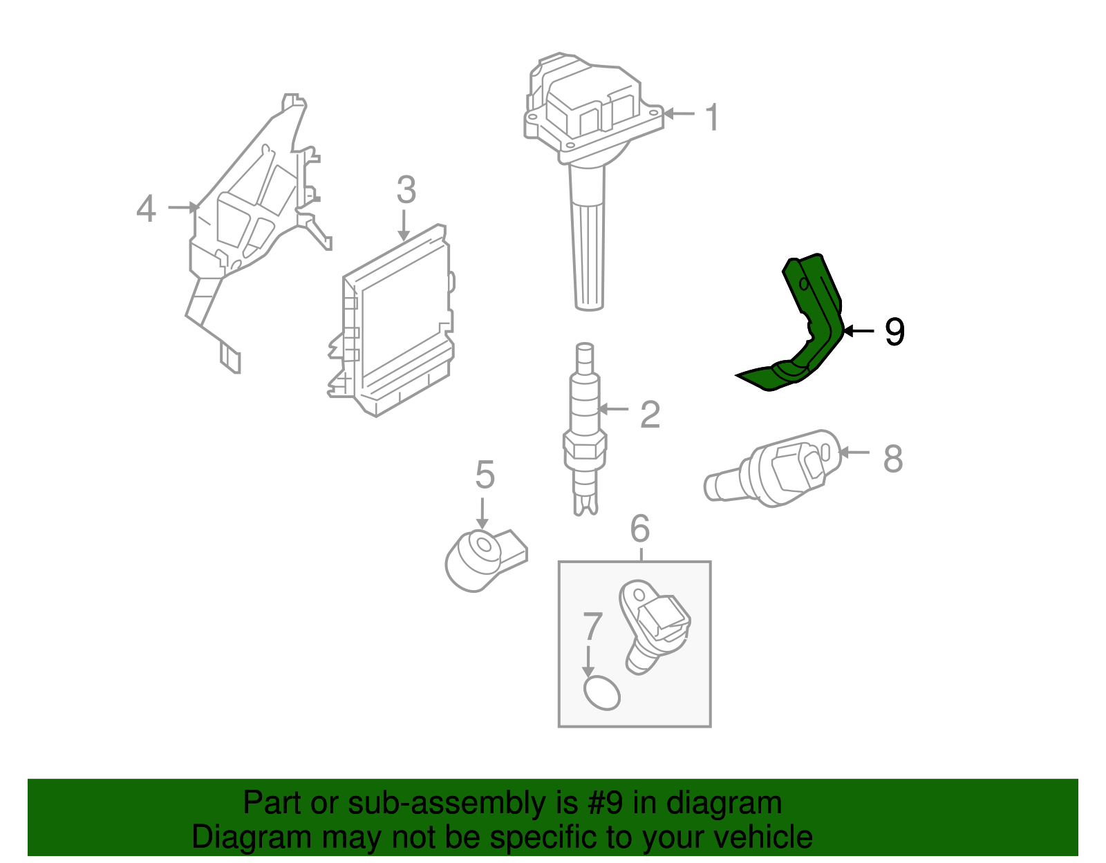 2009-2020 Nissan 370Z Crankshaft Sensor Cover 22125-JK60A | Melloy ...