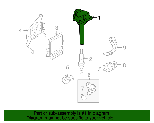 2009-2020 Nissan 370Z Ignition Coil 22448-EY00A | Nissan Parts Plus
