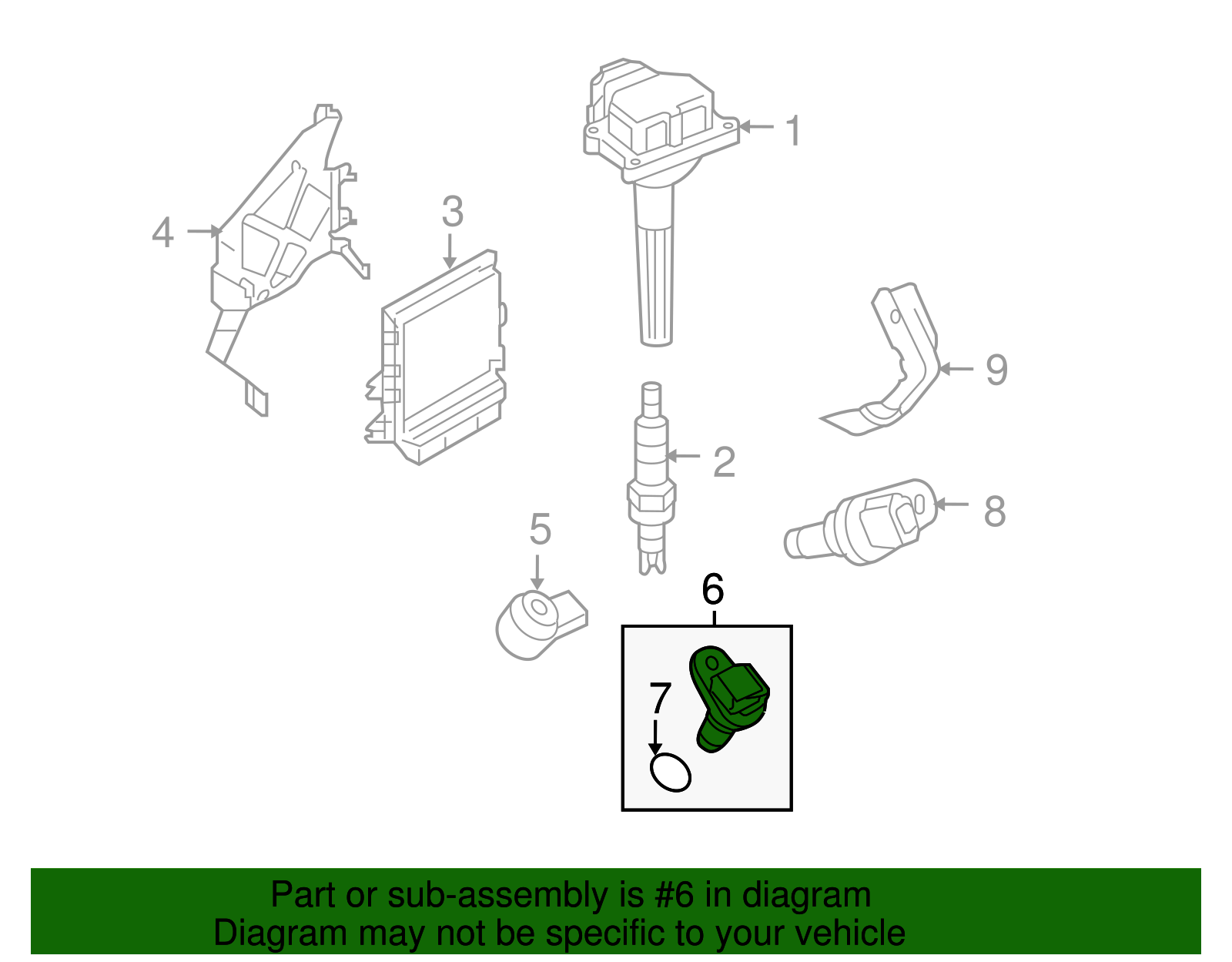 2009-2020 Nissan 370Z Camshaft Position Sensor 23731-EY00B | Nissan ...