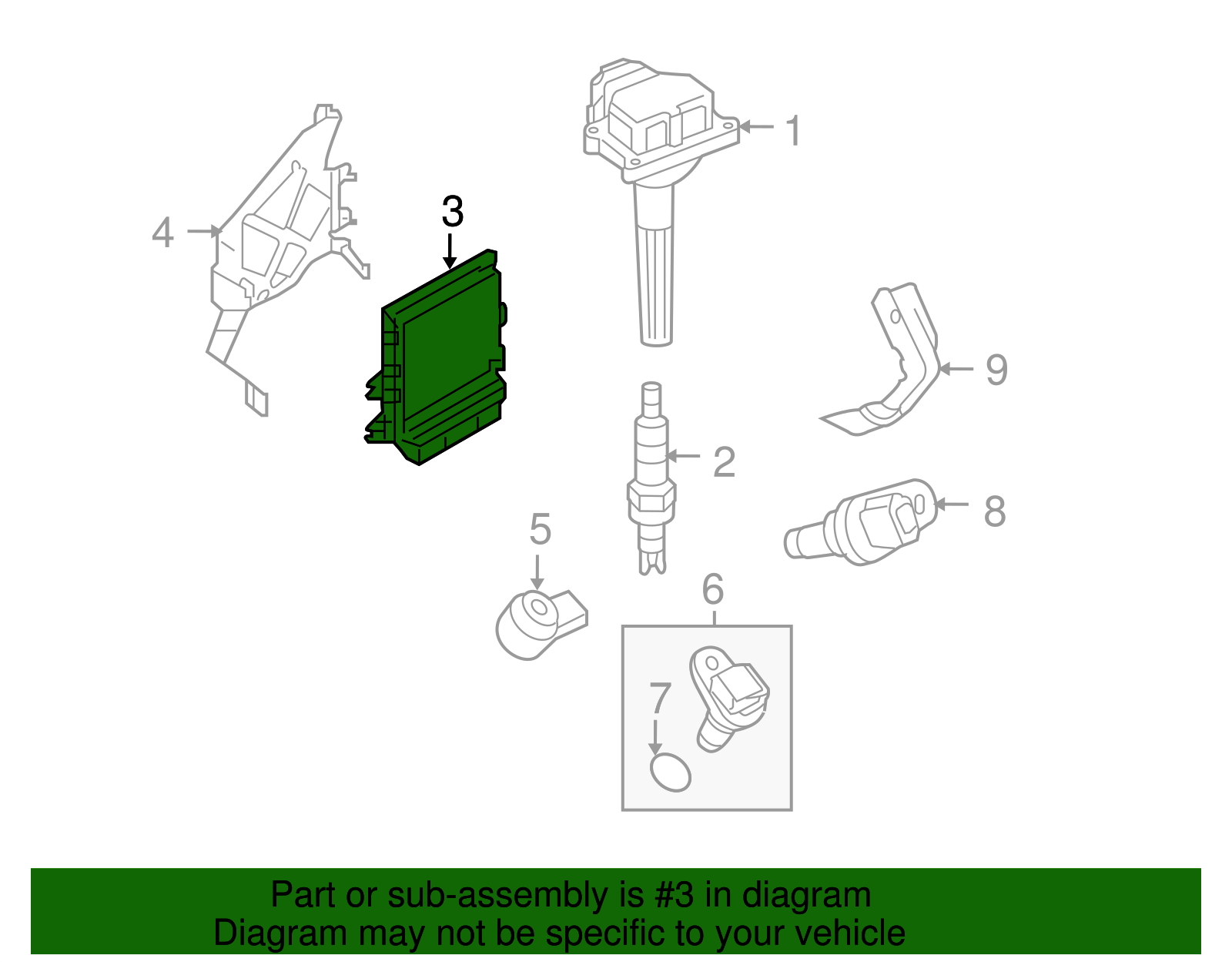 2012-2013 Nissan 370Z Engine Control Module (ECM) 23710-3GY2B | Bill ...