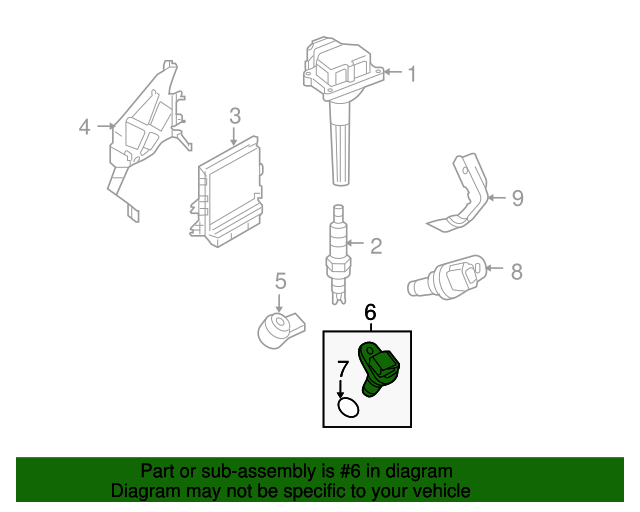 23731-EY00B - Camshaft Position Sensor 2009-2020 Nissan 370Z | Nissan ...