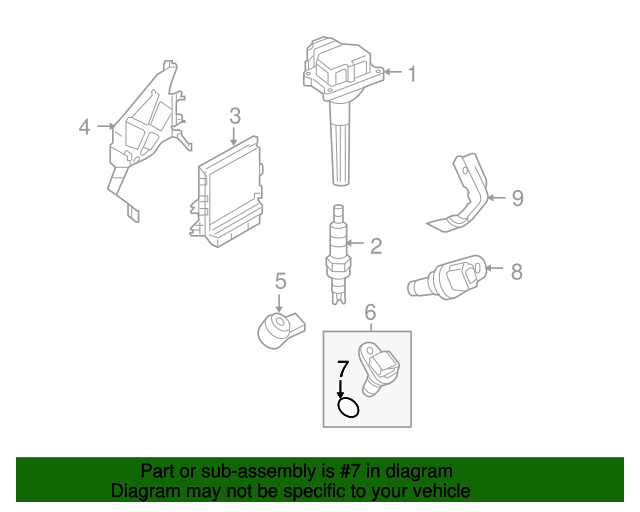 22131-ED000 - Crankshaft Sensor O-Ring - 2007-2021 Nissan | Nissan OEM ...