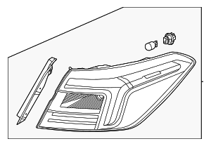 33500-T20-A01 - Tail Lamp Assembly 2022-2024 Honda Civic | Honda Parts ...