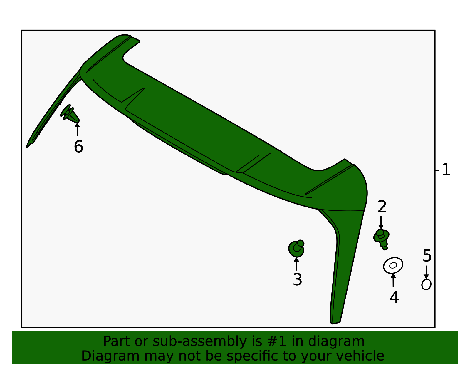 87210-R0000 - Spoiler Assembly 2022-2024 Kia Carnival | Kia.Parts Store