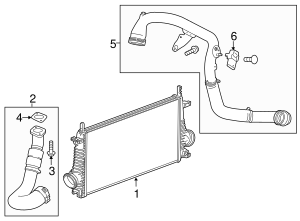 2012-2013 Buick Regal Intercooler Outlet Air Hose 22835667 ...