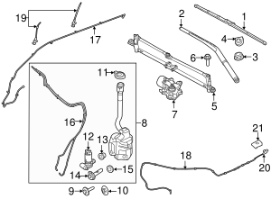2016-2019 Ford Washer Nozzle FB5Z-17603-A | OEM Parts Online