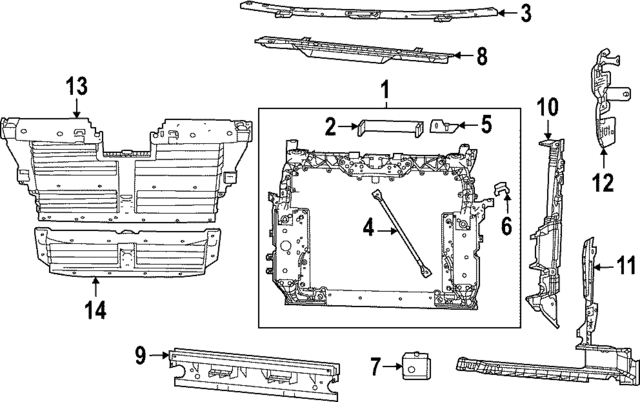 2022-2024 Jeep Grand Cherokee Air Guide 68517494AA | Mopar Parts Canada
