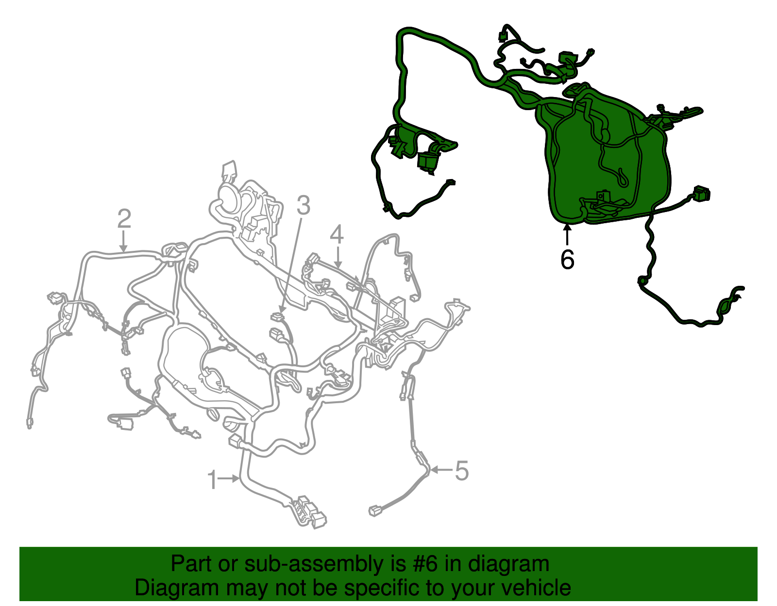 FV6Z-14401-CLA - Wire Harness 2015-2016 Ford C-Max | Big 3 Auto Parts