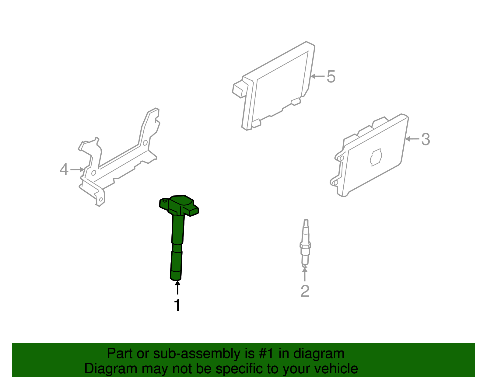2004-2012 Acura Ignition Coil 30520-RWC-A01 | OEM Parts Online