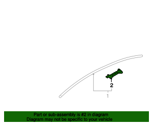 2008-2015 Mitsubishi Lancer Drip Molding Clip 7403A194 | Factory ...