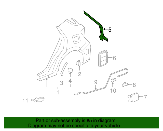 Toyota Side Rail Part# 6103302040 | Toyota Of Colorado Springs Parts