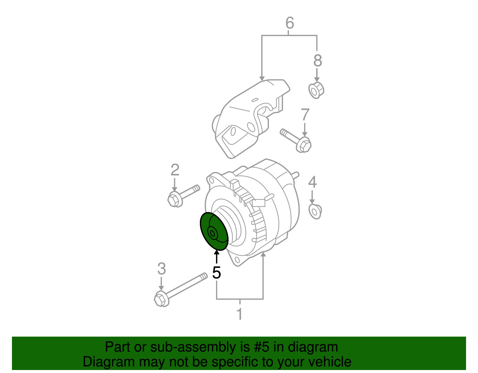 2010-2015 Nissan Alternator Pulley 23151-JA02A | Scott Evans Nissan Parts