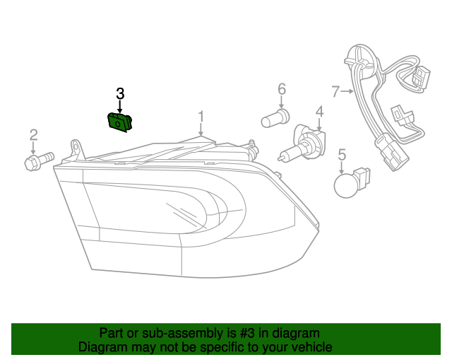 2009-2019 Mopar Headlamp Assembly U-Nut 68050777AA | TascaParts.com